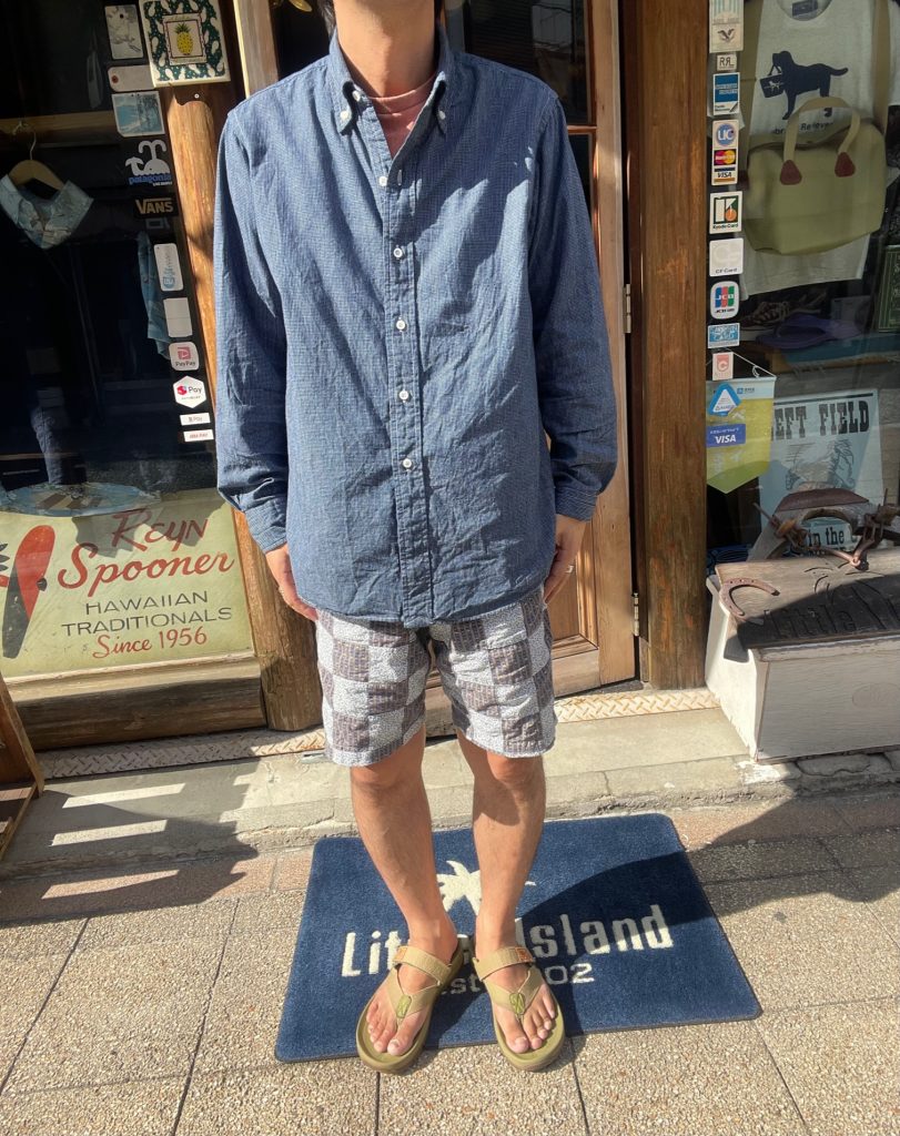 PO-1283 POST BD2-LIMITED-INDIGO CHECK2-INDIGO - Little Island / リトル ...